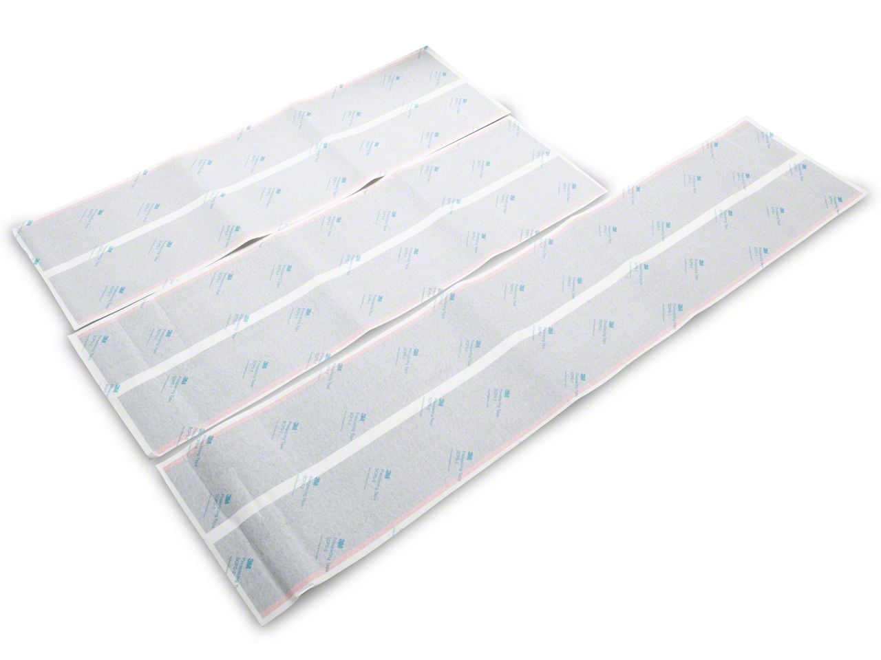 SEC10 Mustang Striped Full Length Stripes; Carbon Fiber/Red; 10-Inch ...