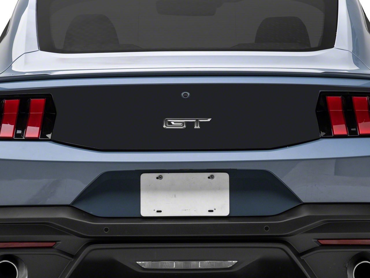 SEC10 Mustang Upper and Lower Decklid Panel Decal; Matt Black 438520 ...