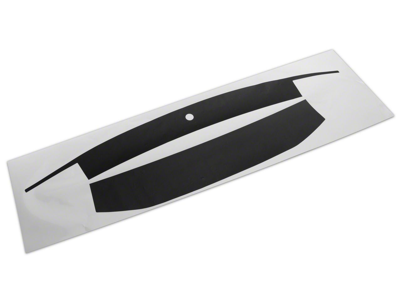 SEC10 Mustang Upper and Lower Decklid Panel Decal; Matt Black 438520 ...