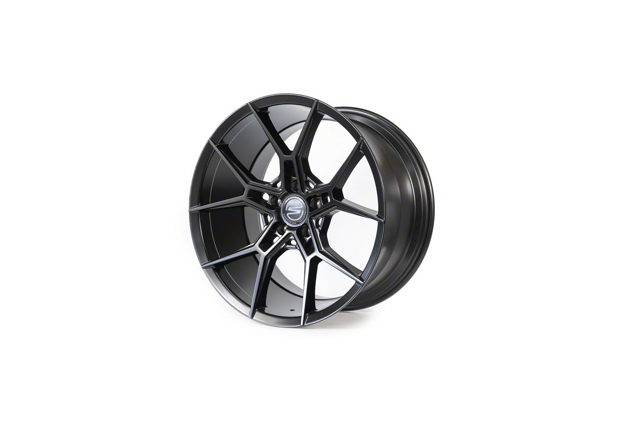 Select Precision Alloys Mustang Alpine Satin Black Wheel; Rear Only ...