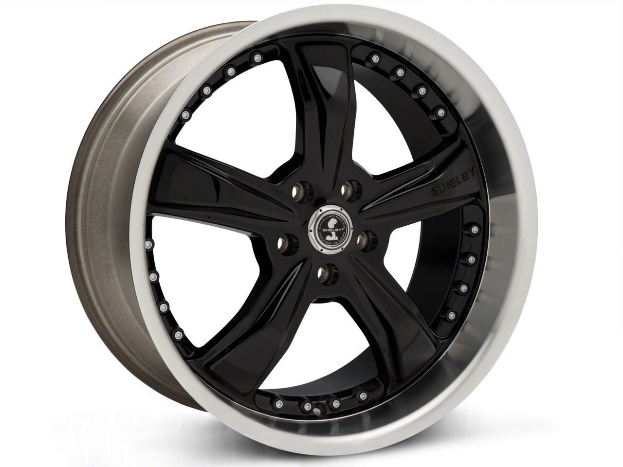 Shelby Mustang Razor Gloss Black Wheel; 20x9; 24mm Offset SB198B2966 ...