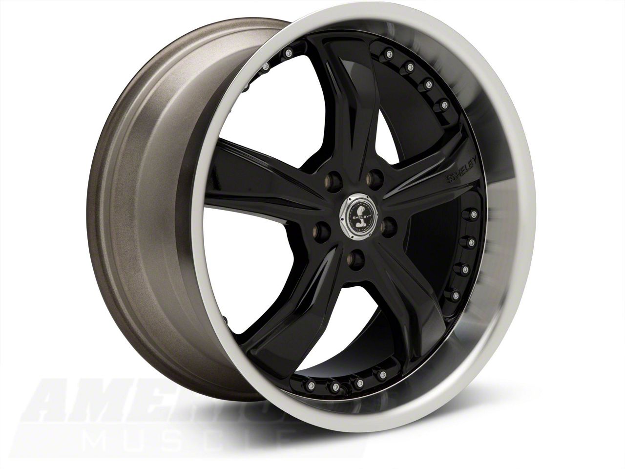 Shelby Mustang Razor Gloss Black Wheel; 20x9; 24mm Offset SB198B2966 ...