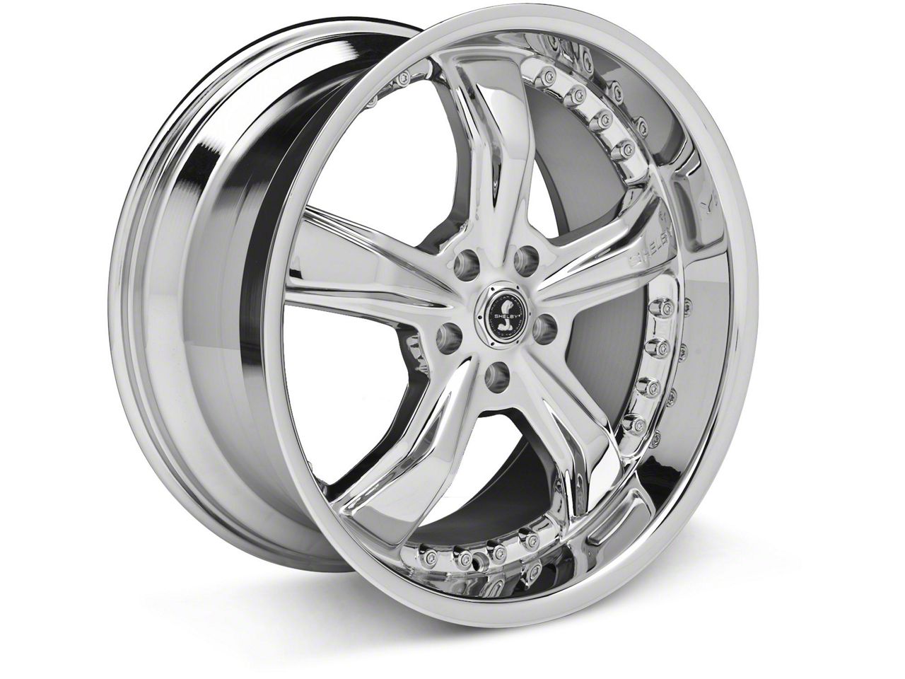 Shelby Mustang Razor Chrome Wheel; Rear Only; 20x10; 48mm Offset ...