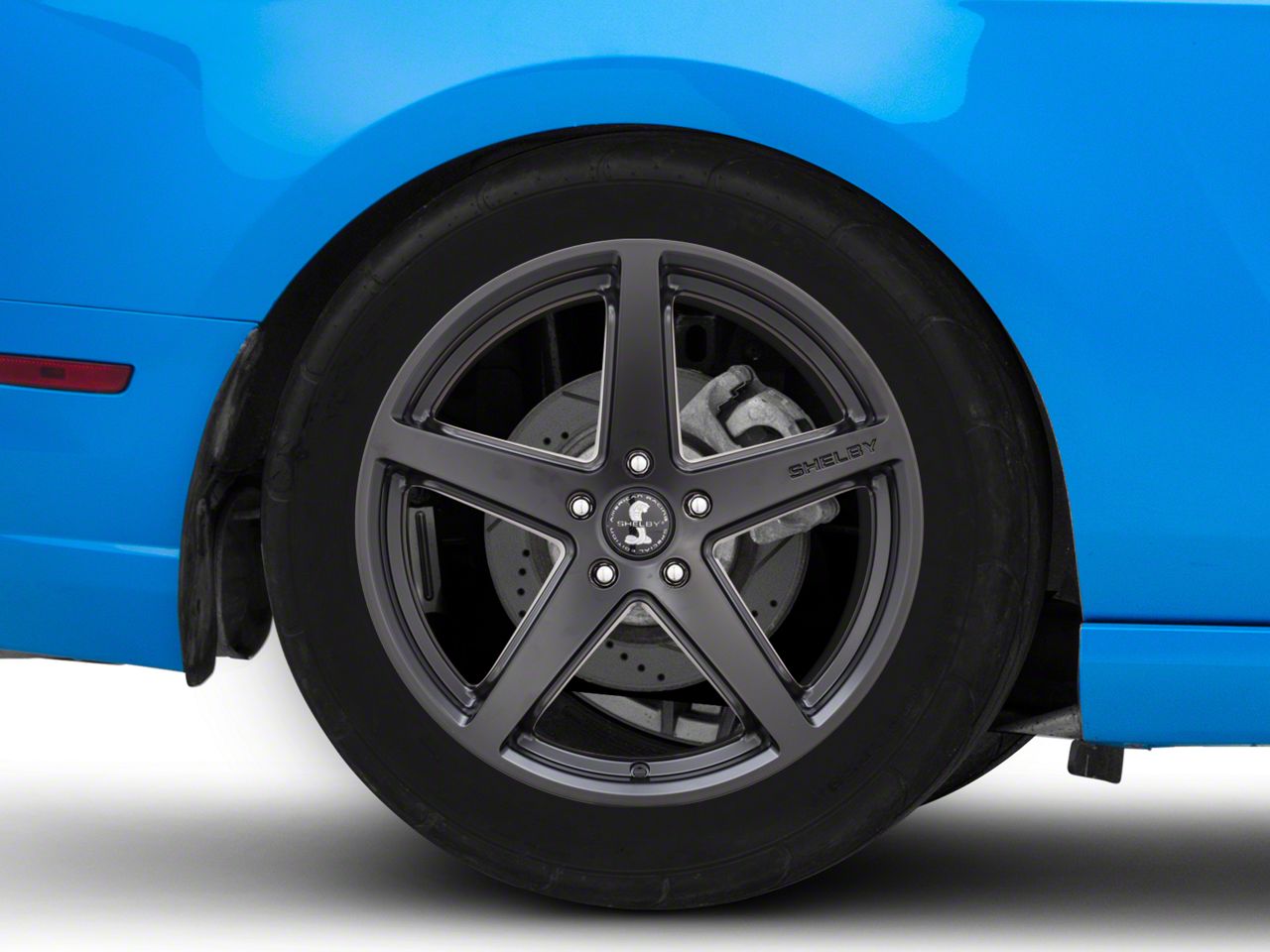 Mustang Shelby Style SB201 Satin Black Wheel; Rear Only; 19x10.5; 45mm ...