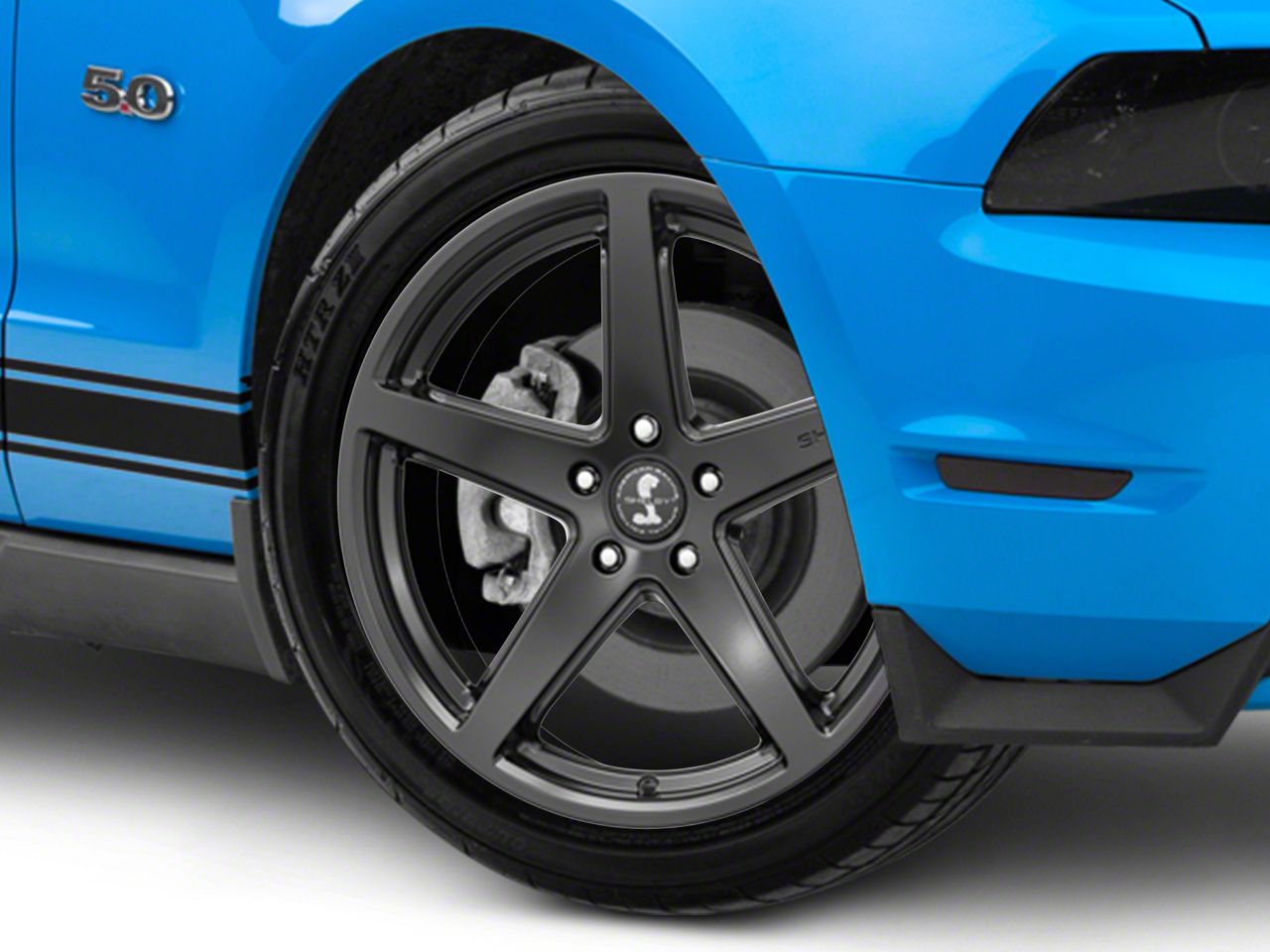 Mustang Shelby Style SB201 Satin Black Wheel; 19x9.5; 33mm Offset (10 ...