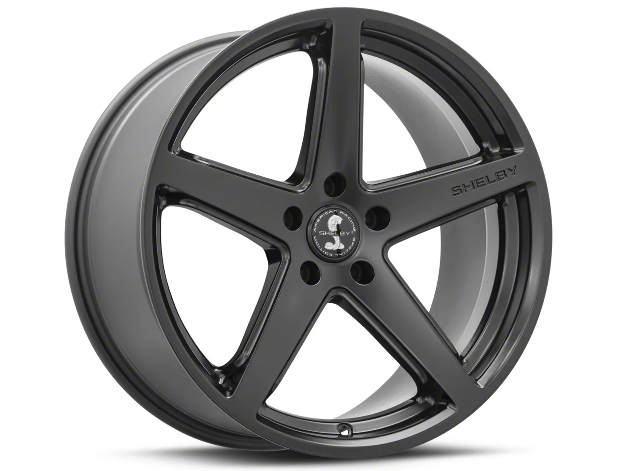 Mustang Shelby Style SB201 Satin Black Wheel; 19x9.5; 33mm Offset (15 ...