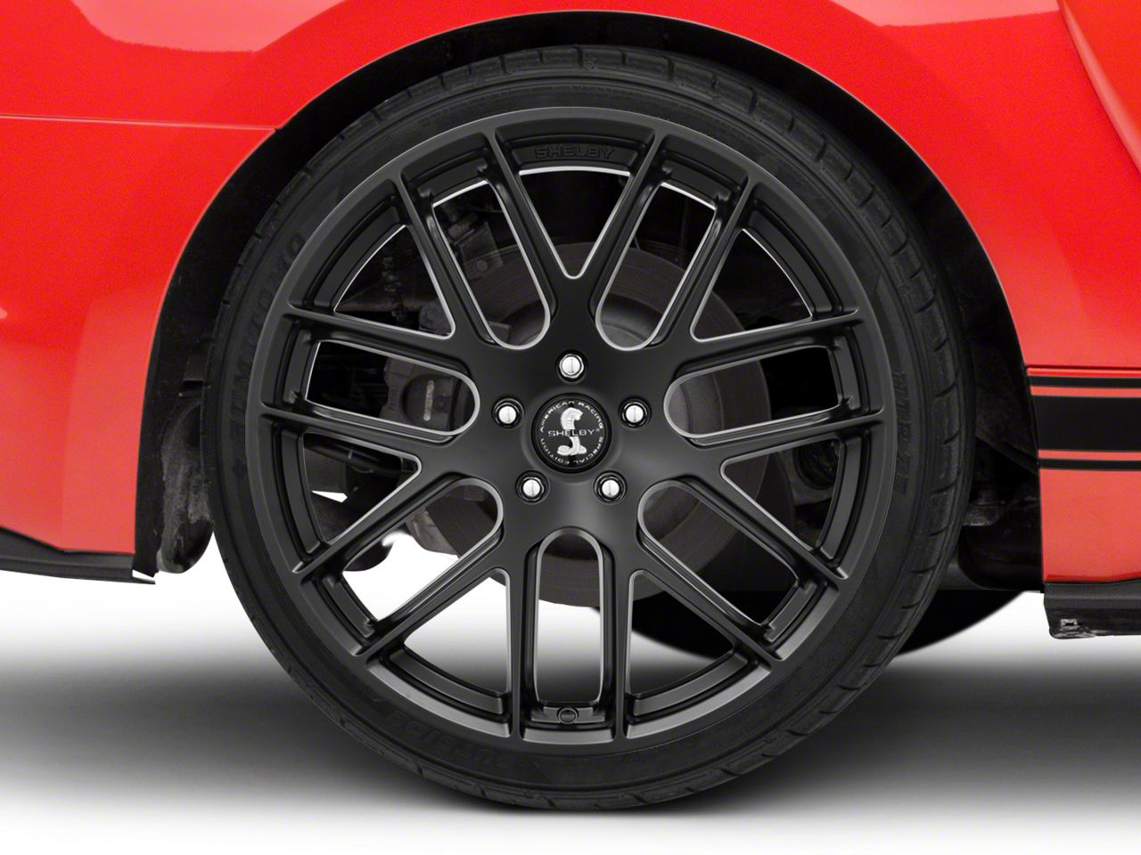 Mustang Shelby Style SB202 Satin Black Wheel; Rear Only; 20x10.5; 48mm ...