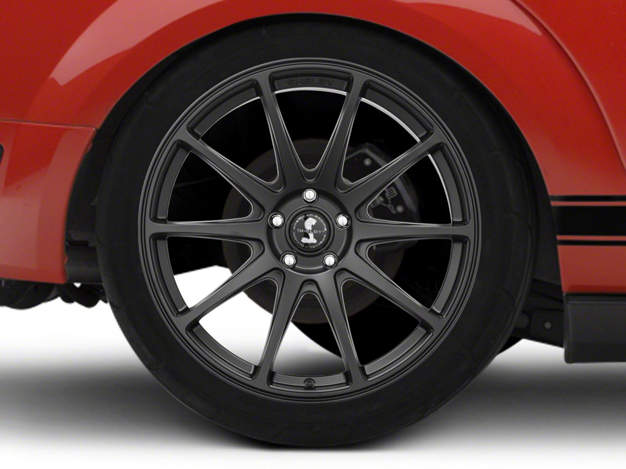 Mustang Shelby Style SB203 Satin Black Wheel; Rear Only; 20x10.5; 45mm ...