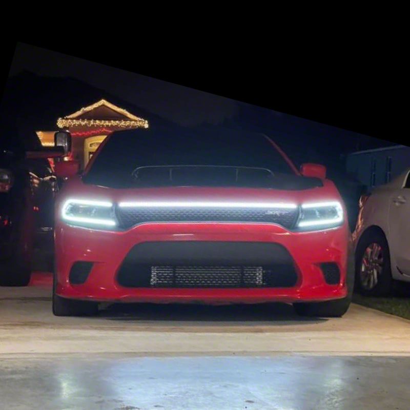 Sick Diesel Charger LED Grille Lights; Amber; Black Frame SDG-D1522C ...