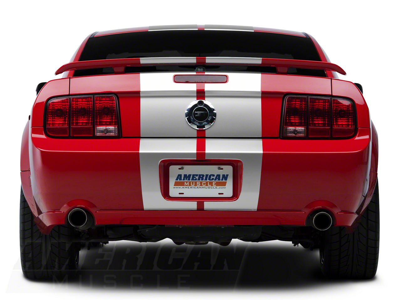 SEC10 Mustang GT500 Style Stripes; Silver; 10-Inch 26167G05 (05-14 ...