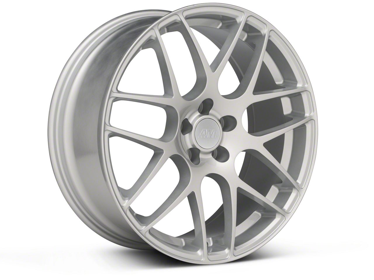 Mustang AMR Silver Wheel; 20x8.5; 30mm Offset (15-23 Mustang GT ...