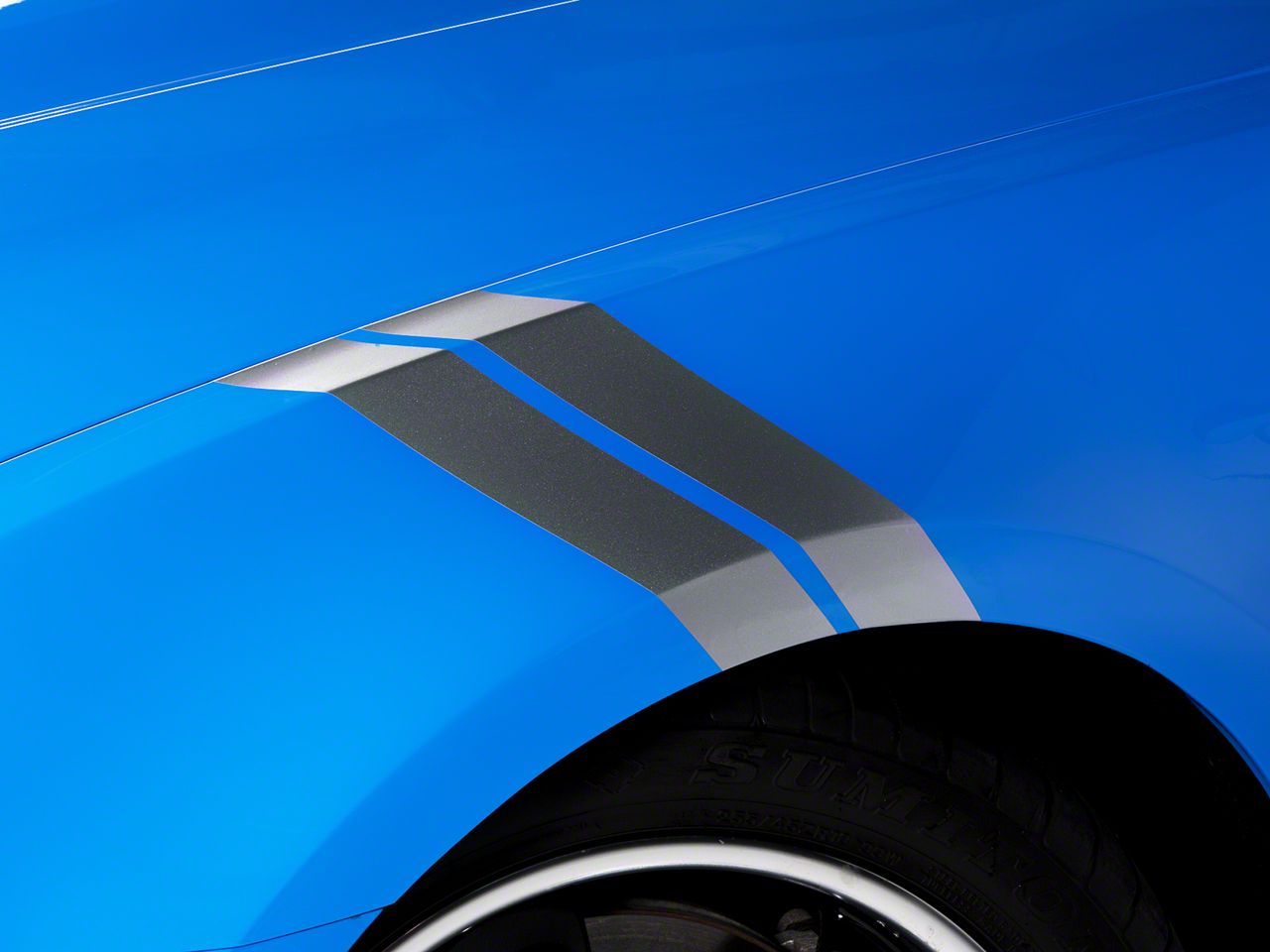 SEC10 Mustang Hash Marks; Silver 26358G05 (05-14 Mustang) - Free Shipping