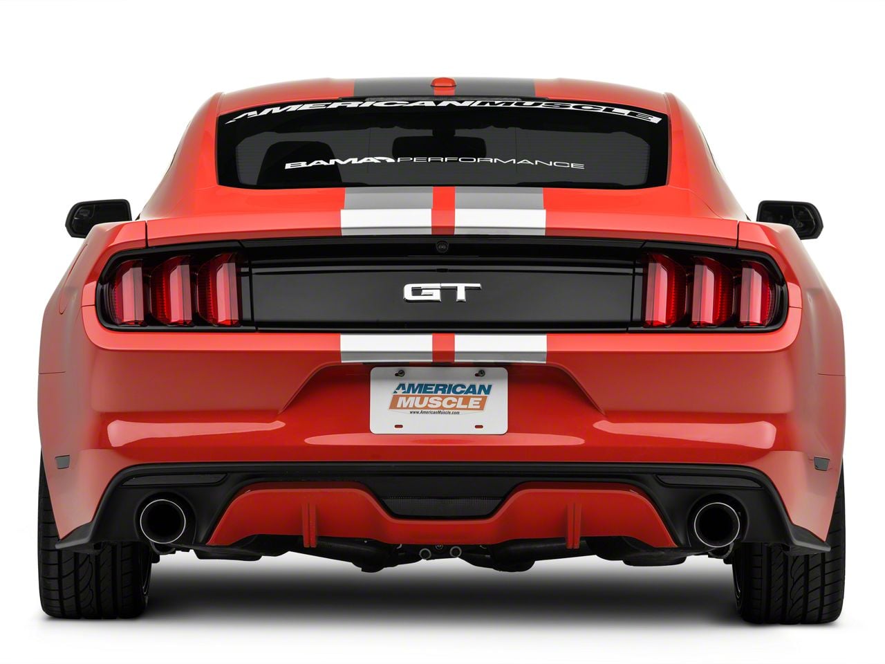 SEC10 Mustang Lemans Stripes; Silver; 8-Inch 26055G15 (15-23 Mustang ...