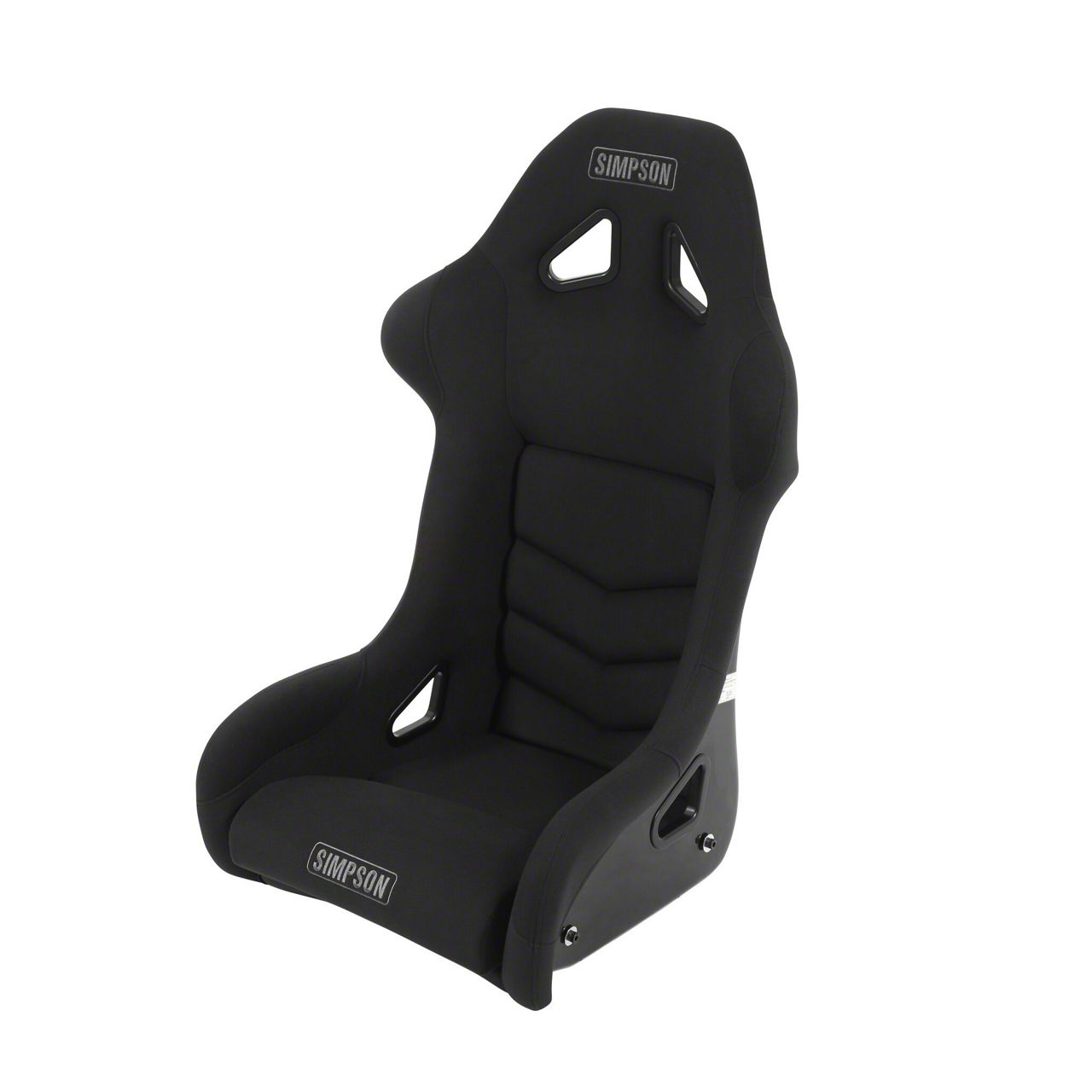 Simpson Charger Club Series Bucket Seat; Black Cloth; Extra Large S108 ...