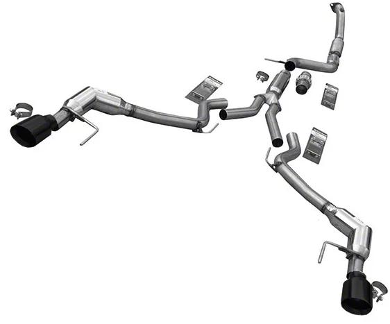 Solo Performance Mustang Turbo Back Exhaust System 993178 15 23 Mustang EcoBoost Fastback w o Active Exhaust Free Shipping