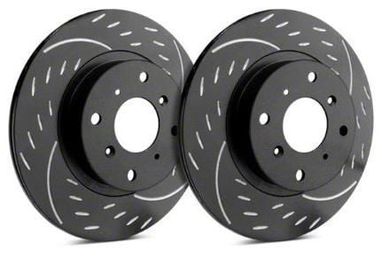 SP Performance Challenger Diamond Slotted Rotors with Black Zinc ...