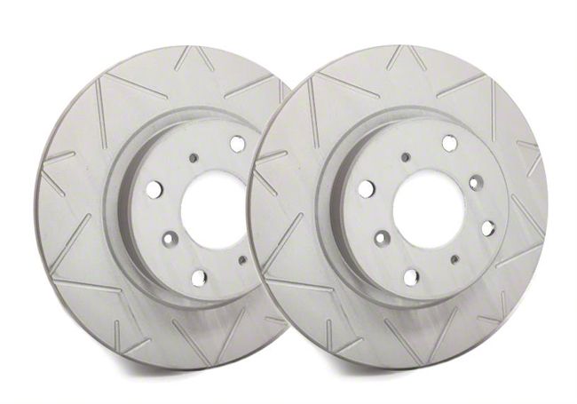 SP Performance Charger Peak Series Slotted Rotors with Gray ZRC Coating ...
