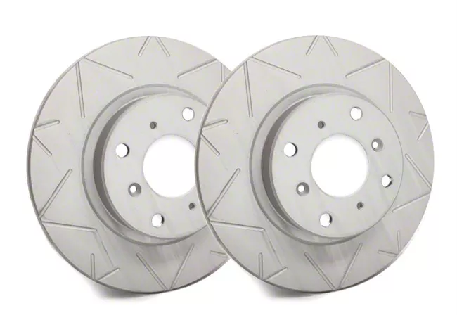 SP Performance Charger Peak Series Slotted Rotors with Gray ZRC Coating ...