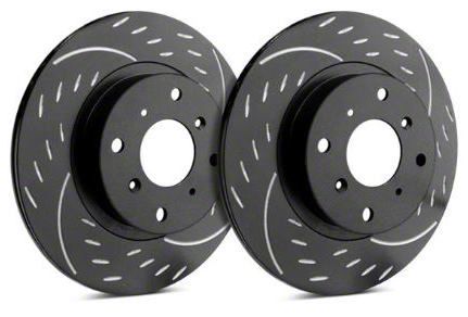 SP Performance Corvette Diamond Slot Rotors with Black ZRC Coating ...