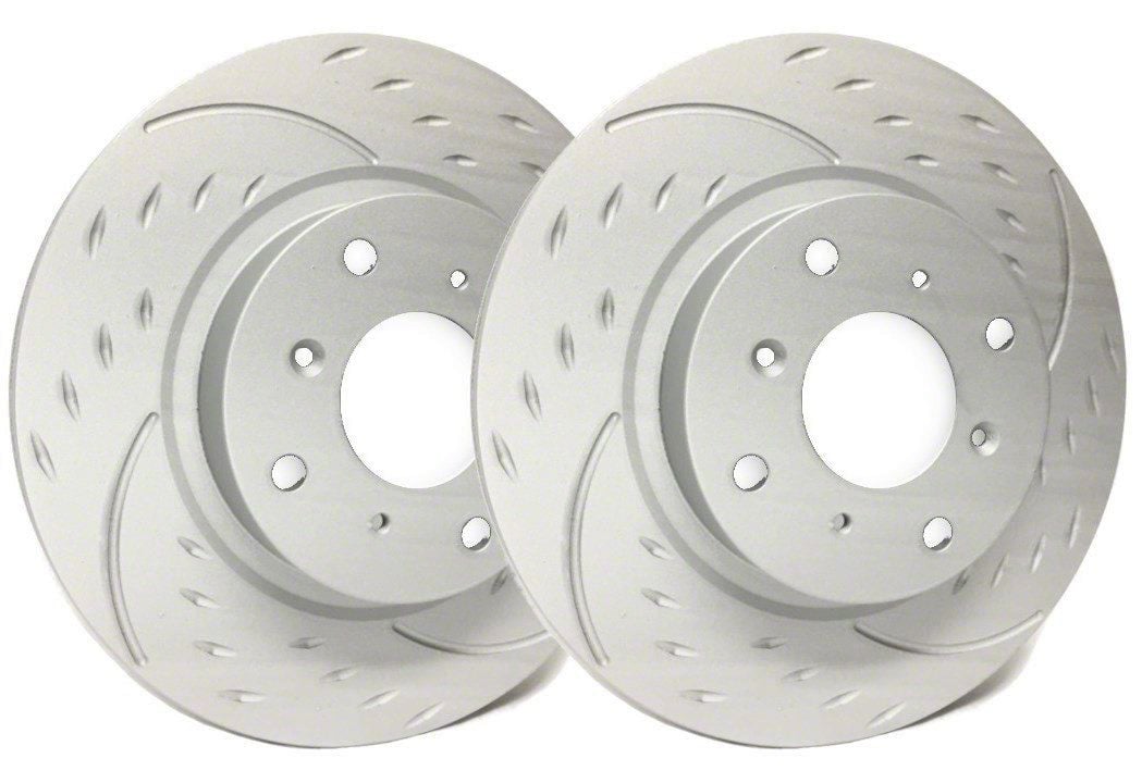 SP Performance Corvette Diamond Slot Rotors with Gray ZRC Coating ...
