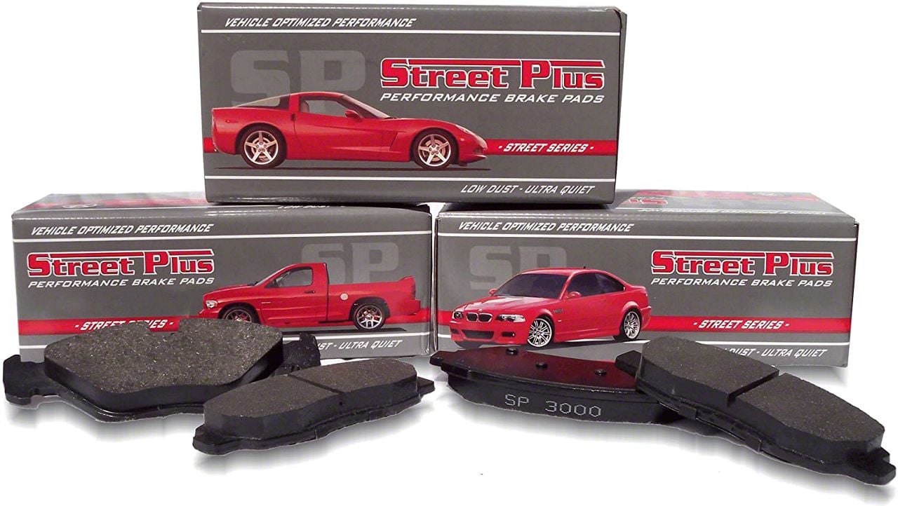 SP Performance Mustang Street Plus Semi-Metallic Brake Pads; Rear Pair ...