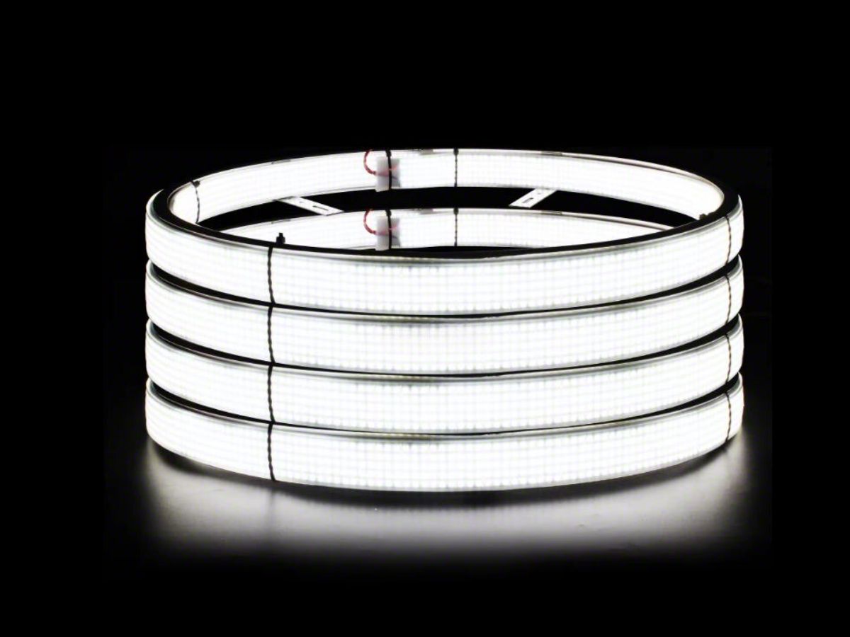 Sparksmith Charger 10-ROW White LED Wheel Rings 10RWR-Kit (Universal ...