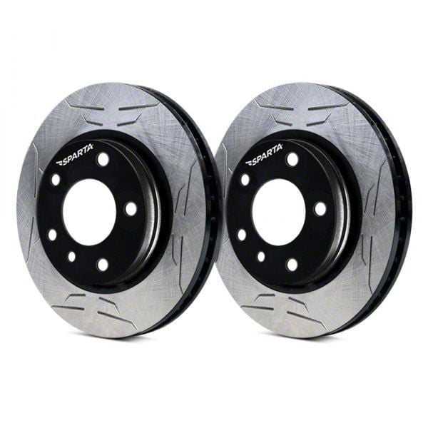 Sparta Evolution Mustang GP1 1-Piece Slotted Rotors; Front Pair GP1.F7 ...