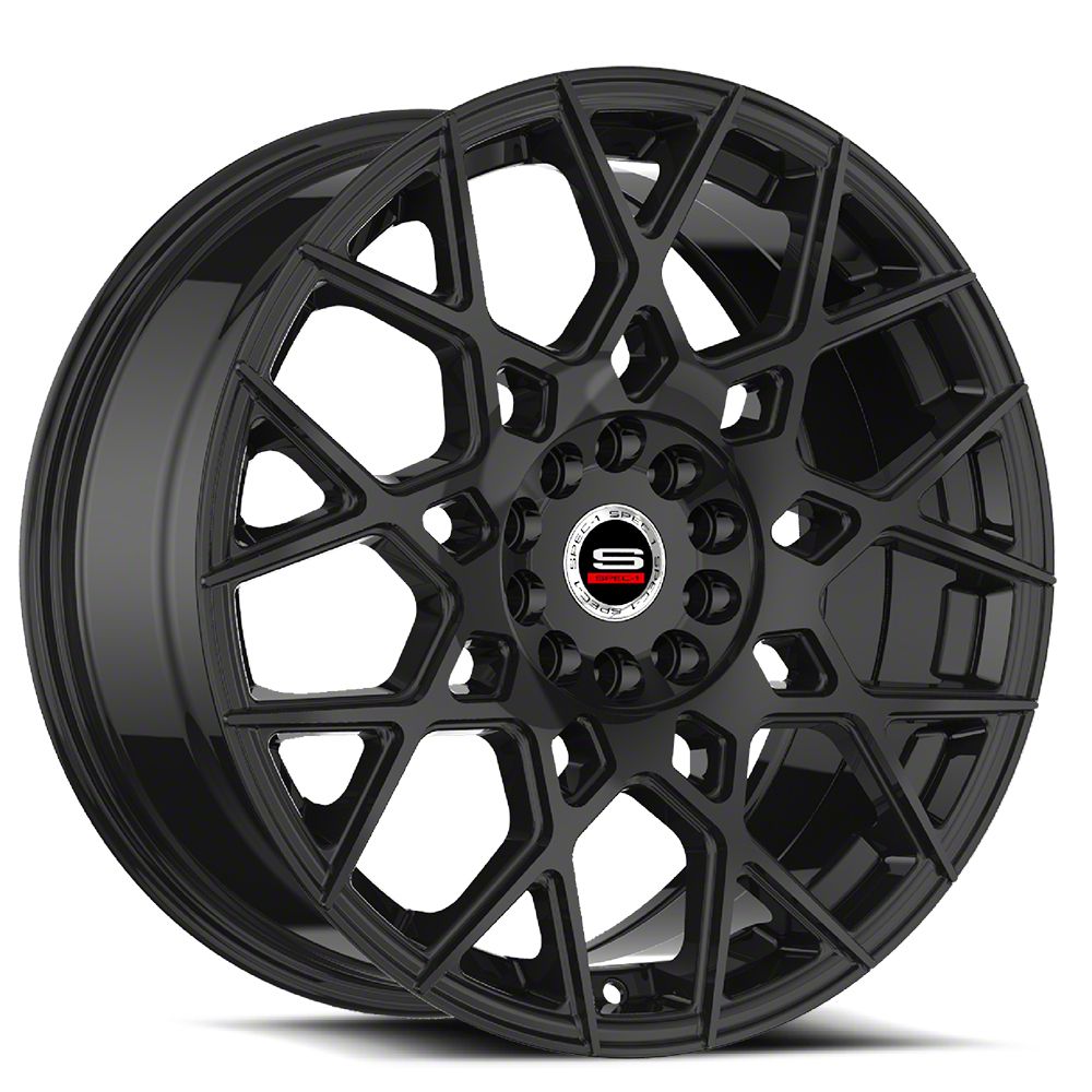 Spec-1 Mustang SP-52 Gloss Black Wheel; 17x7.5; 42mm Offset SP ...