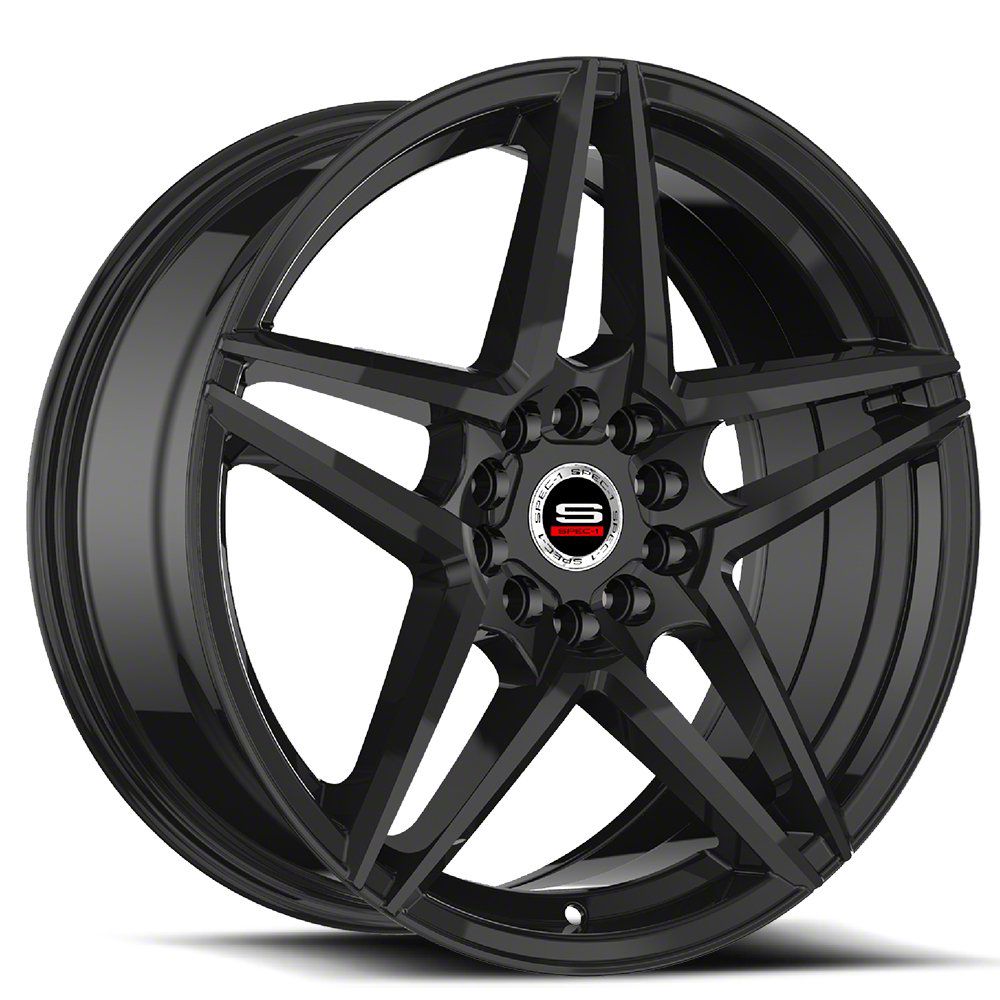 Spec-1 Mustang SP-54 Gloss Black Wheel; 17x7.5; 42mm Offset SP ...
