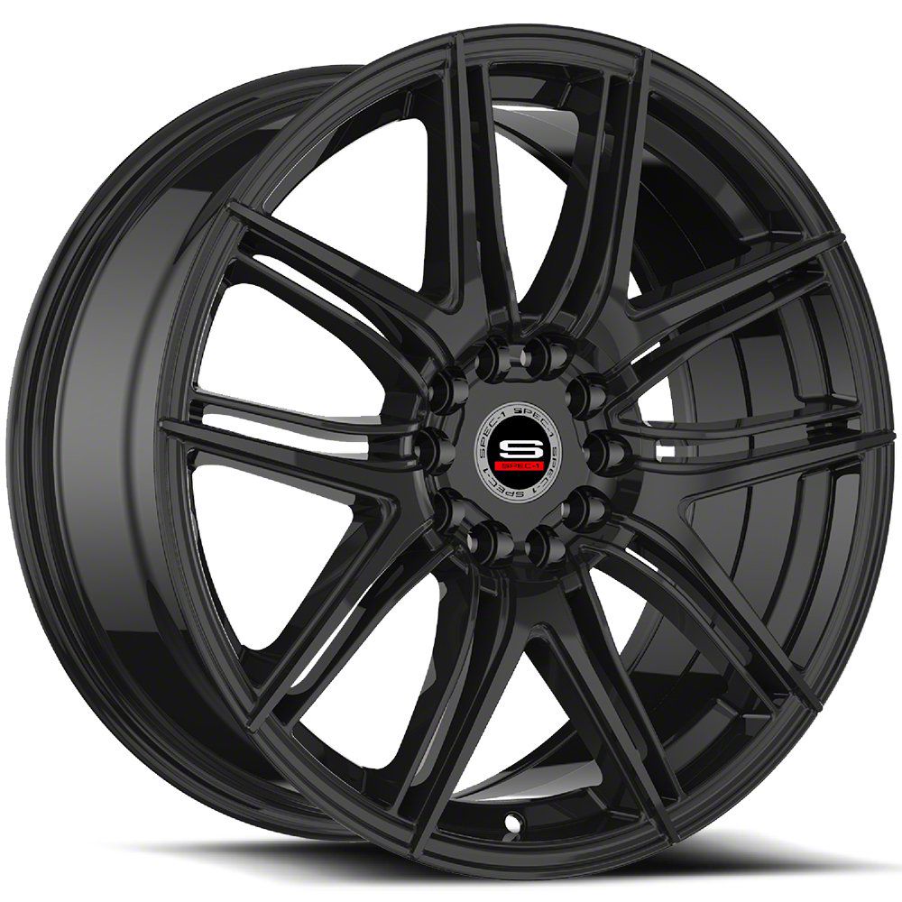 Spec-1 Mustang SP-56 Gloss Black Wheel; 17x7.5; 42mm Offset SP ...