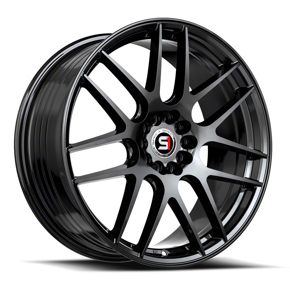 Spec-1 Mustang SP-65 Gloss Black Wheel; 17x8; 42mm Offset SP ...