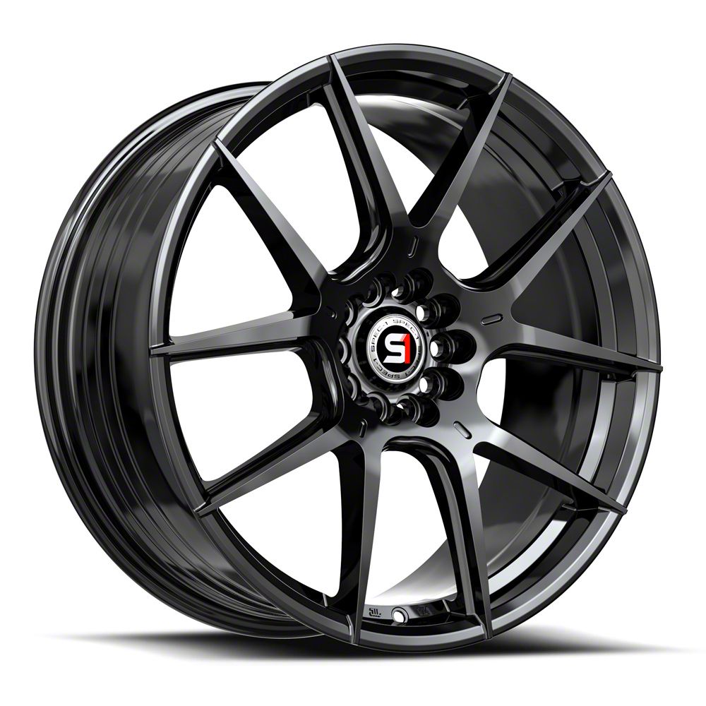 Spec-1 Mustang SP-71 Gloss Black Wheel; 18x8; 38mm Offset SP ...