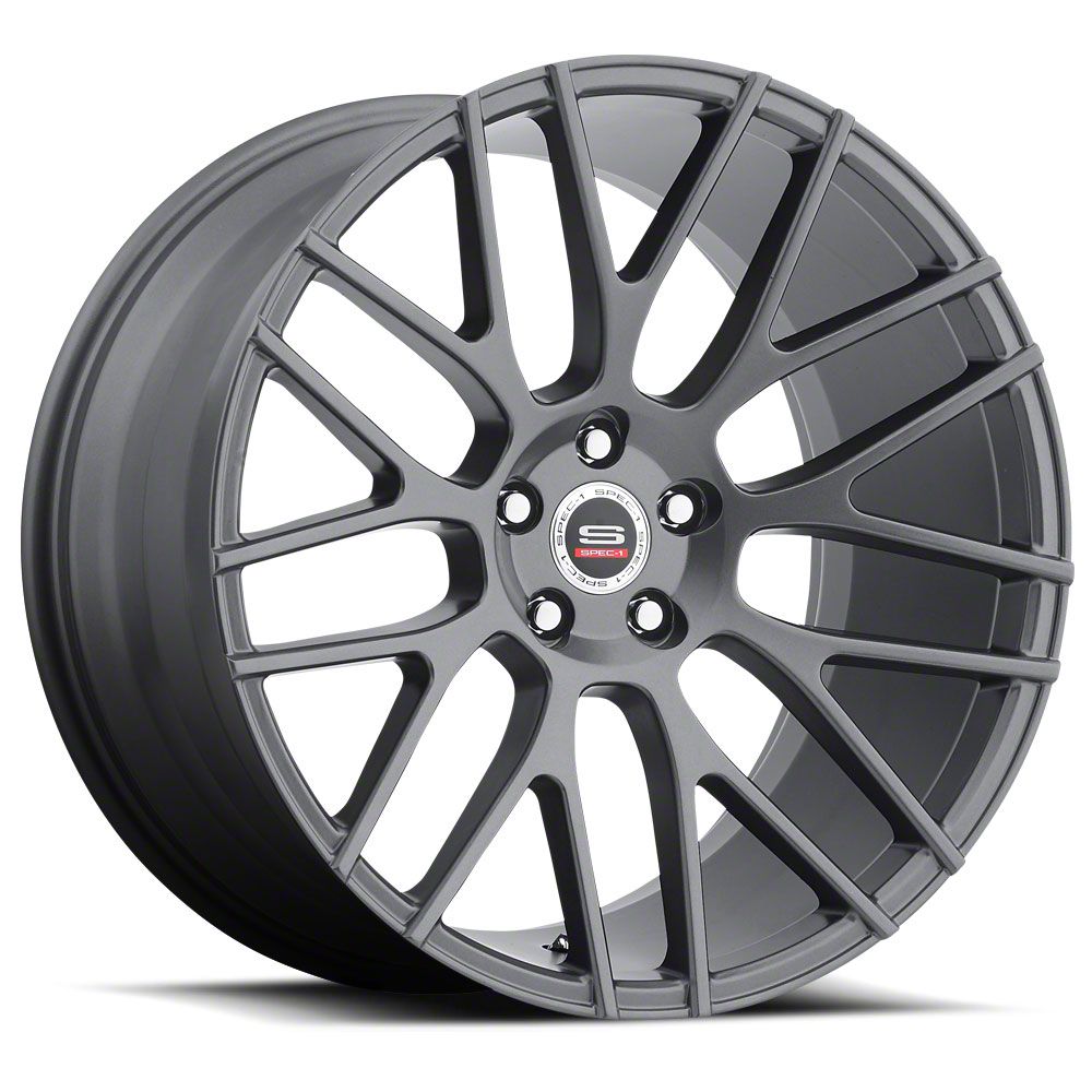 Spec-1 Mustang SPL-001 Titanium Wheel; Rear Only; 20x9; 38mm Offset ...