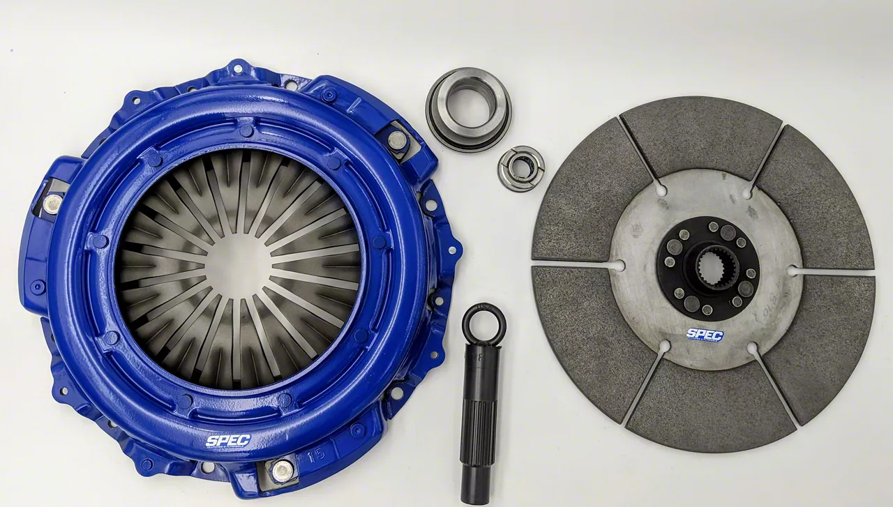 Spec Mustang E-Trim Super Twin Sintered Iron Clutch Kit with Flywheel ...