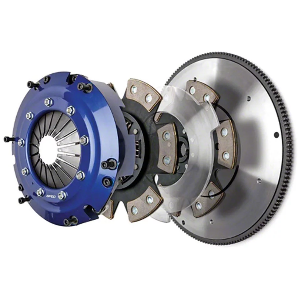 Spec Mustang P-Trim Super Twin Carbon Clutch Kit with Flywheel; 23 ...
