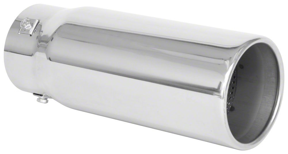 Spectre Mustang Flat Pencil Style Exhaust Tip; 4-Inch; Polished SPE ...