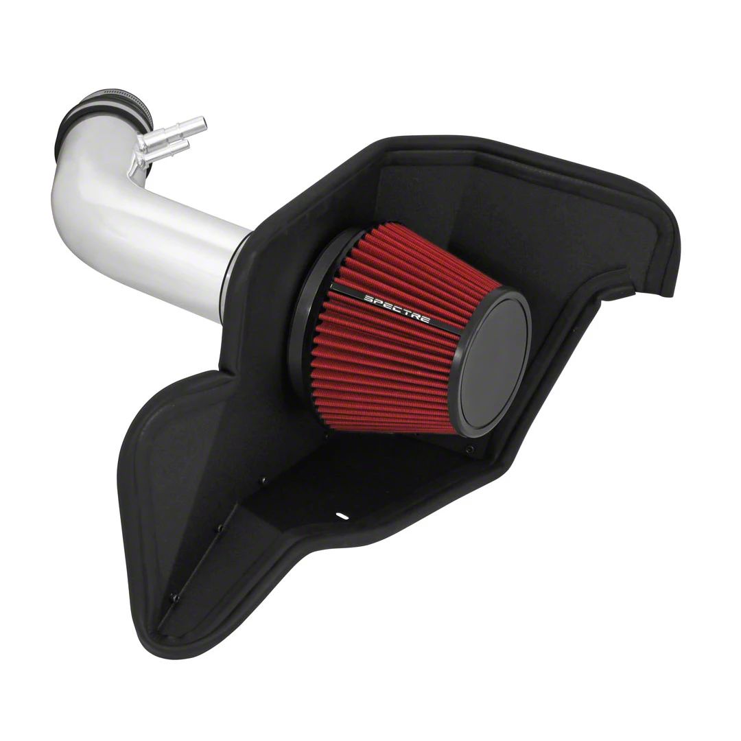 Spectre Mustang Performance Cold Air Intake with Red Filter; Polished ...