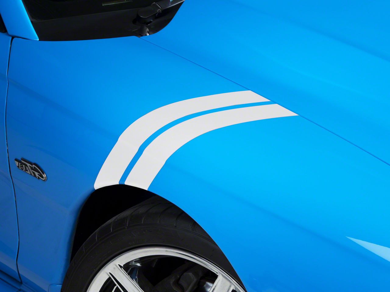 SpeedForm Mustang Hash Marks; White; Right Side 434447 (94-98 Mustang ...