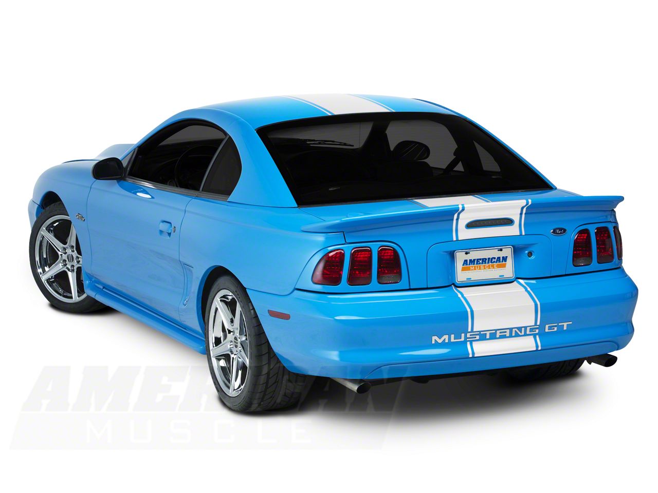 SpeedForm Mustang Super Snake Style Stripes; White 434441 (94-98 ...