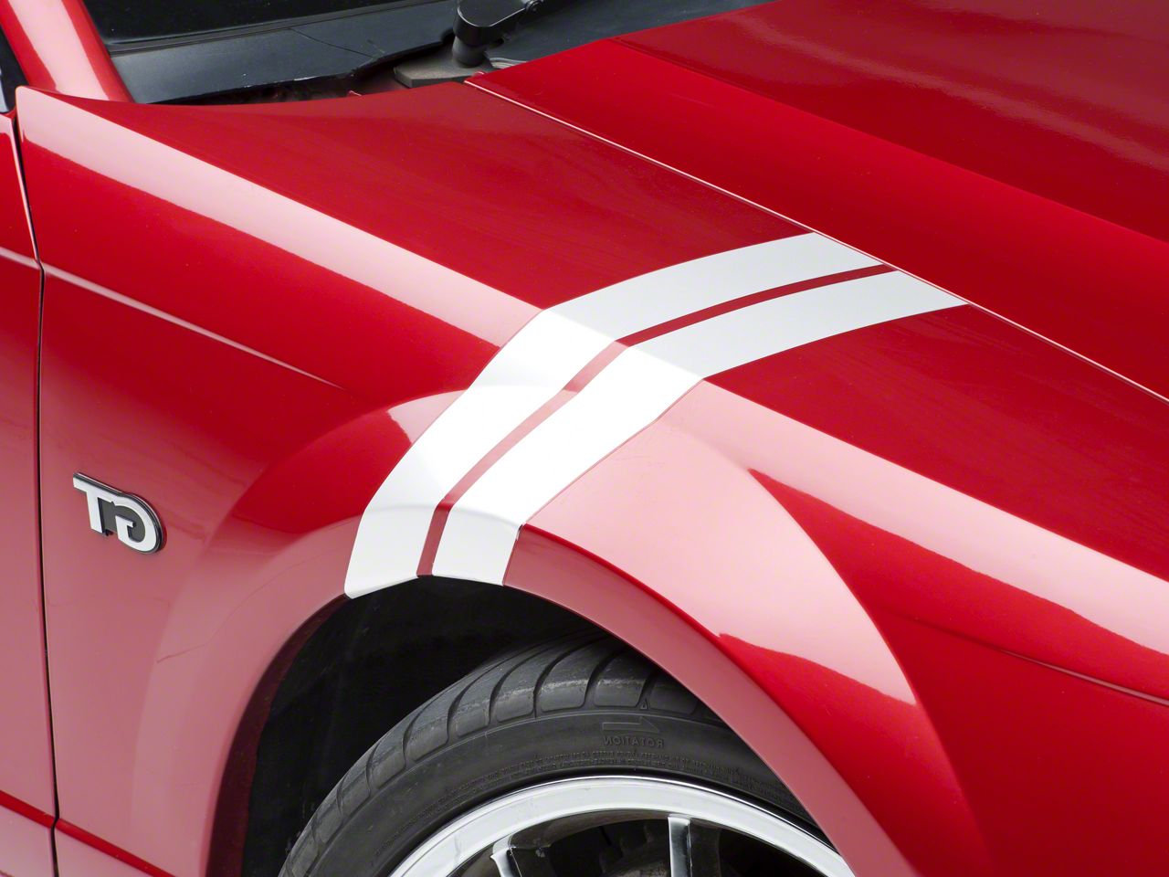 SpeedForm Mustang Hash Marks; White; Right Side 434447 (99-04 Mustang ...