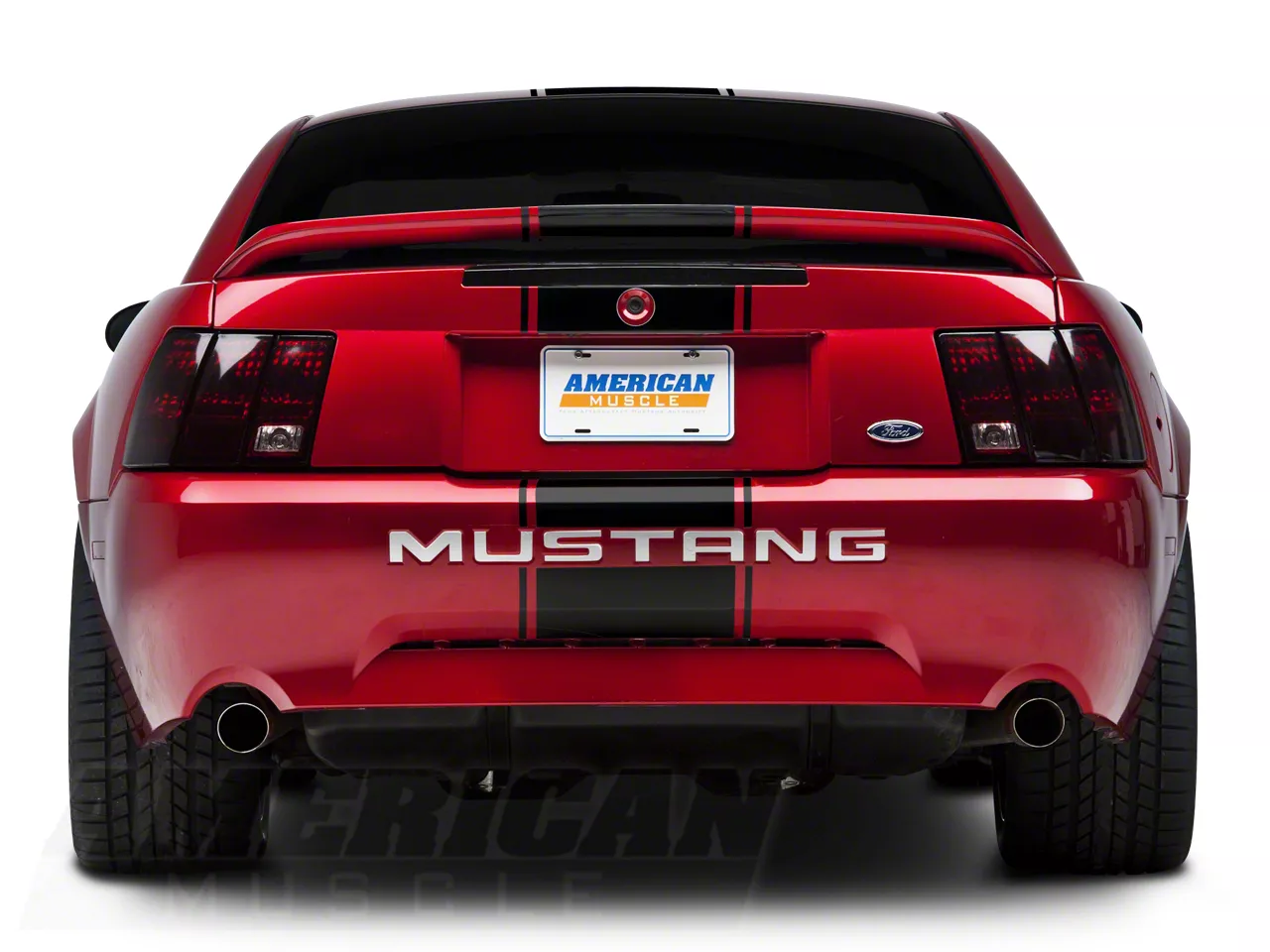 SpeedForm Mustang Super Snake Style Stripes; Gloss Black 434442 (99-04 ...