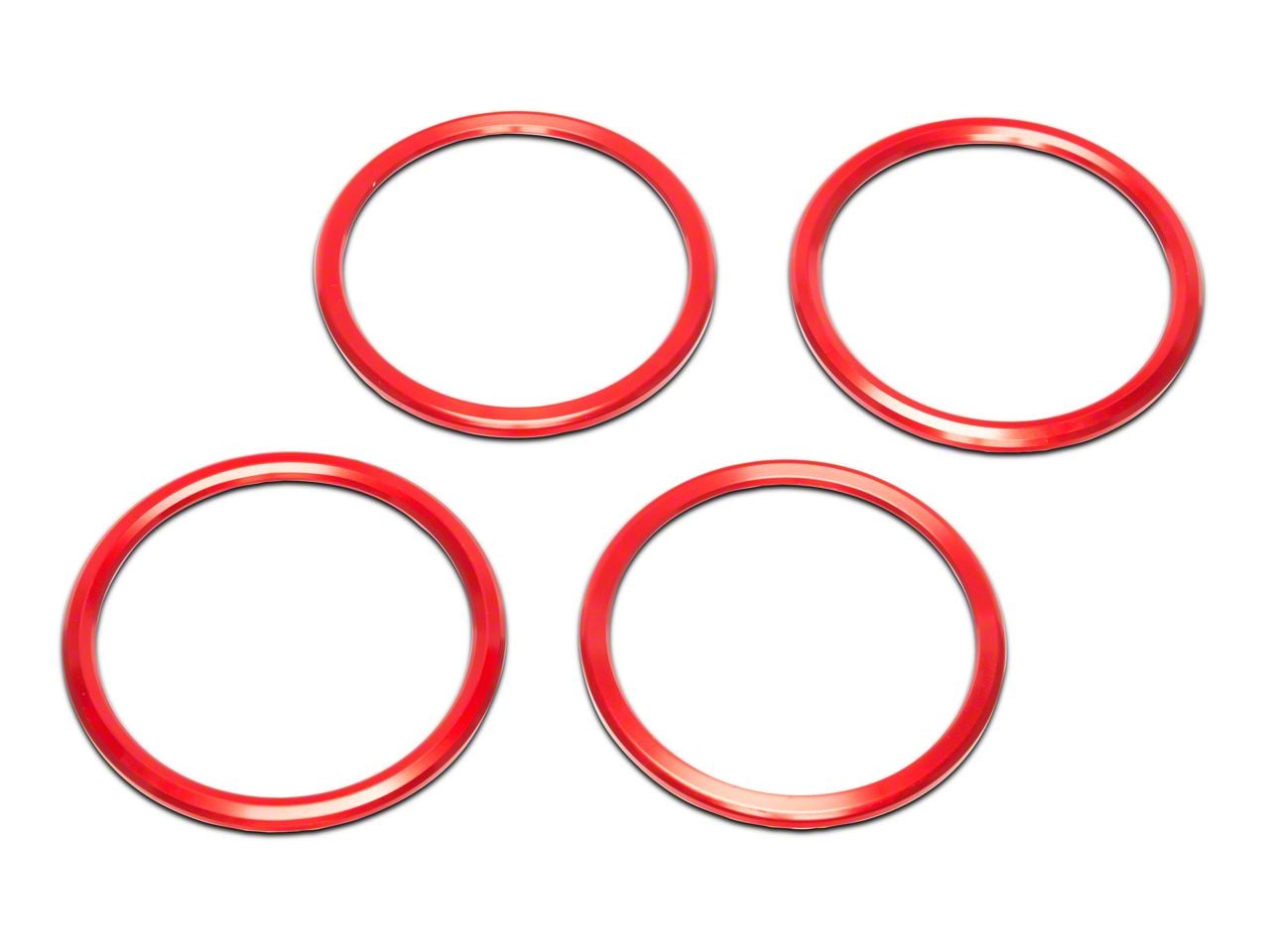SpeedForm Camaro Billet HVAC Trim Rings; Red CC20835 (16-24 Camaro ...