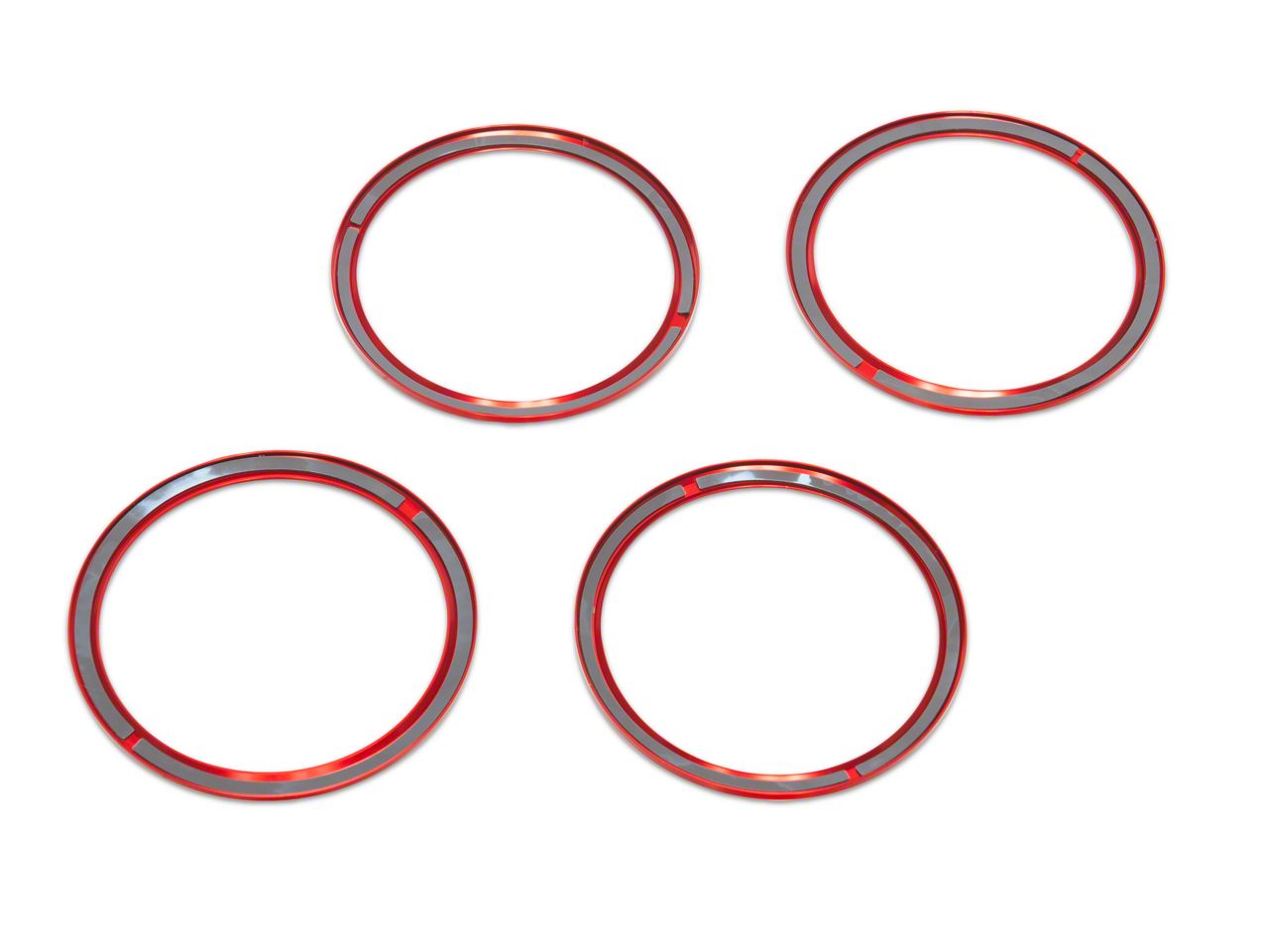 SpeedForm Camaro Billet HVAC Trim Rings; Red CC20835 (16-24 Camaro ...