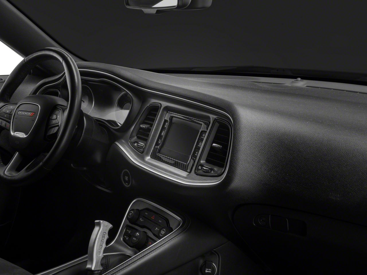SpeedForm Challenger Center Dash Trim; Carbon Fiber CH16663 (15-23 ...