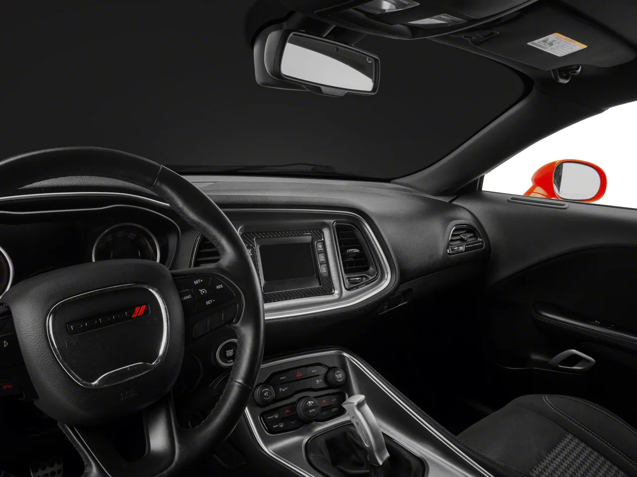 SpeedForm Challenger Center Dash Trim; Carbon Fiber CH16663 (15-23 ...