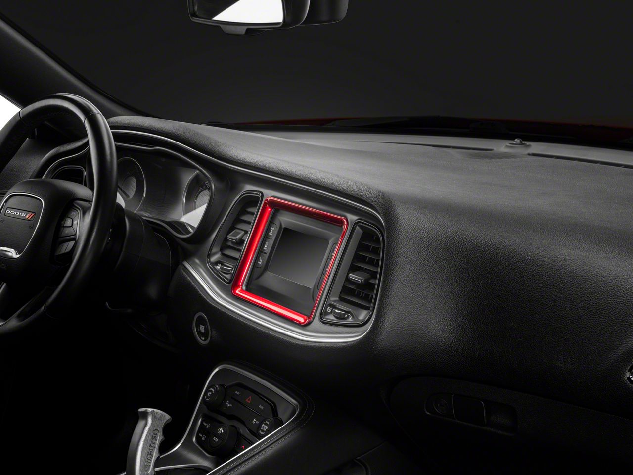 SpeedForm Challenger Center Dash Trim; Red CH16666 (15-23 Challenger ...