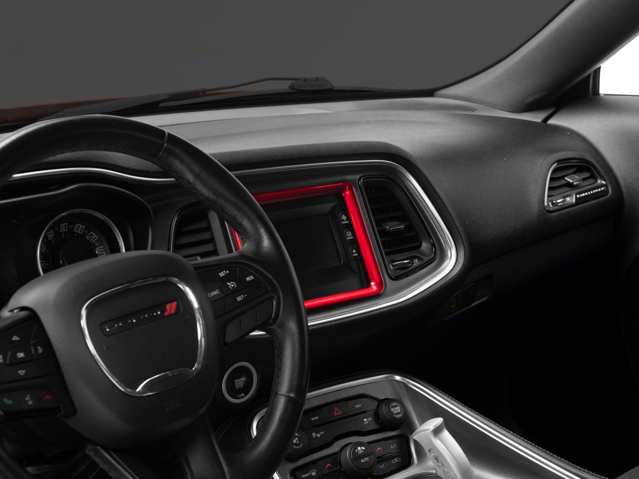 SpeedForm Challenger Center Dash Trim; Red CH16666 (15-23 Challenger ...