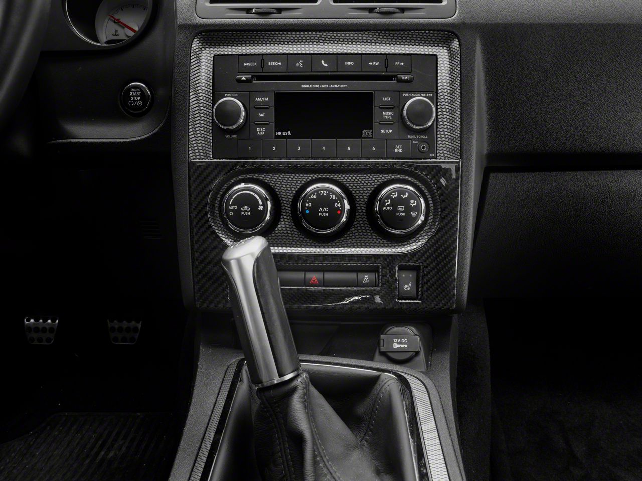 SpeedForm Challenger Control Panel Trim; Carbon Fiber CH16937 (08-14 ...