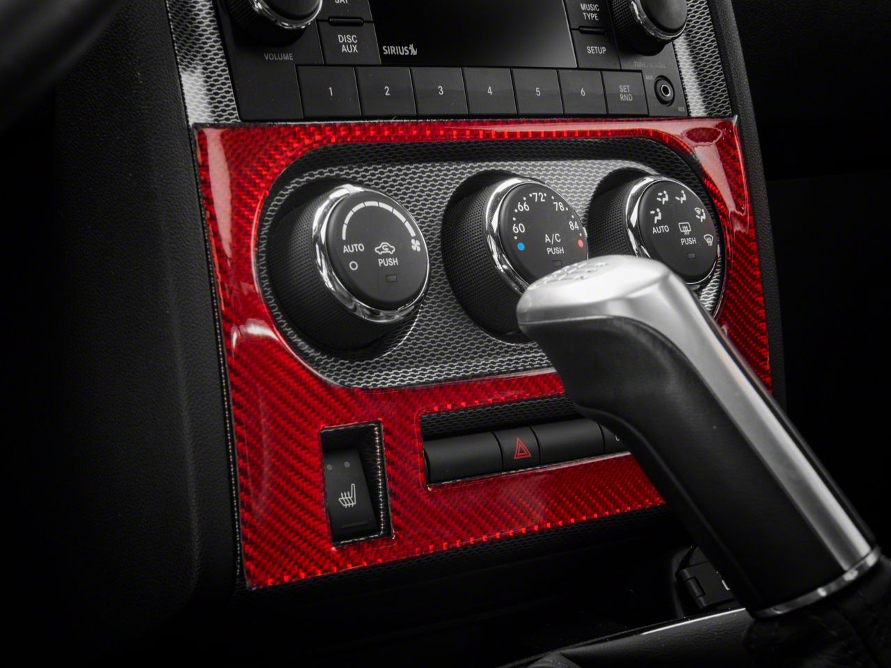SpeedForm Challenger Control Panel Trim; Red Carbon CH16938 (08-14 ...