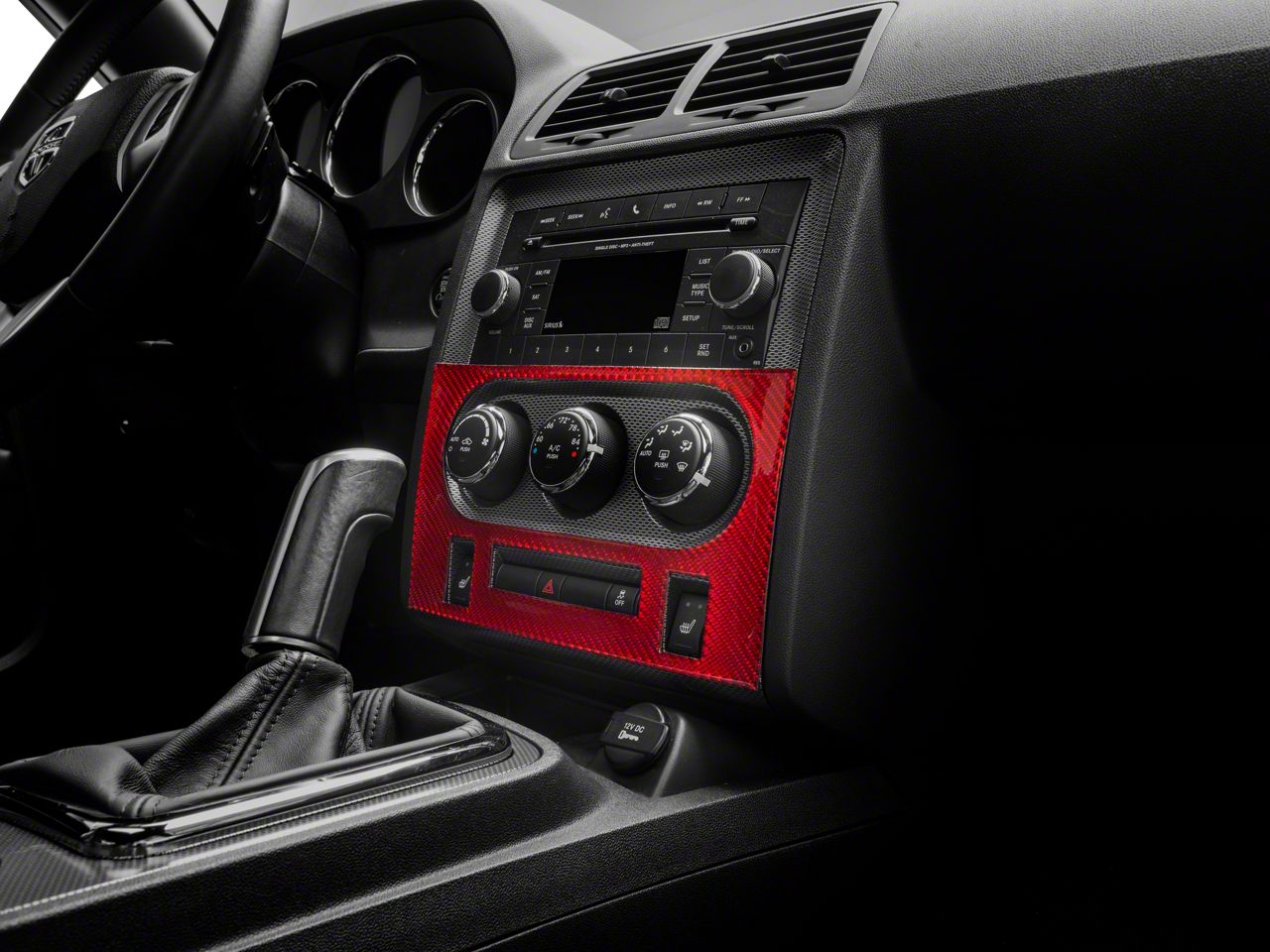 SpeedForm Challenger Control Panel Trim; Red Carbon CH16938 (08-14 ...